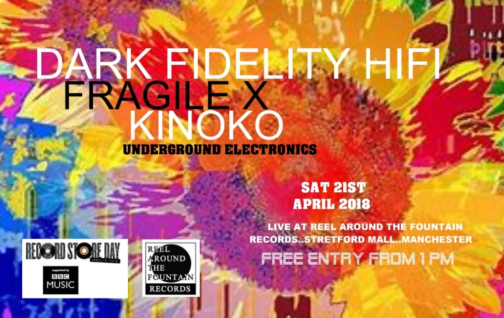 Dark Fidelity Hi Fi, Flyer - 2018 – Manchester Digital Music Archive